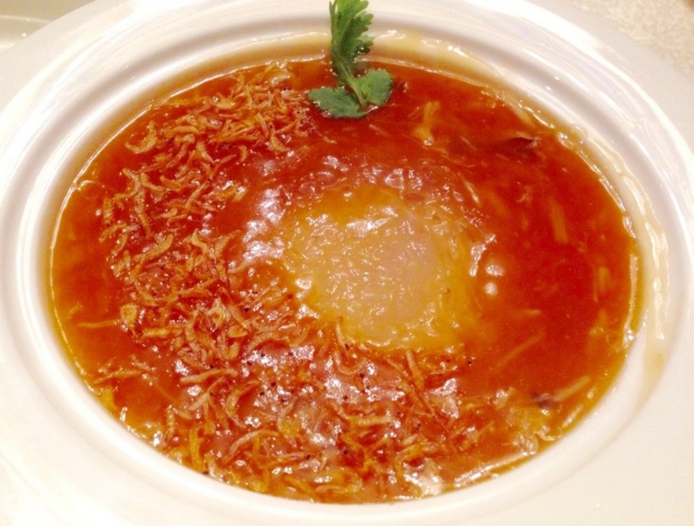 A generous blob of bird's nest in this flavourful Braised Golden Bird's ...