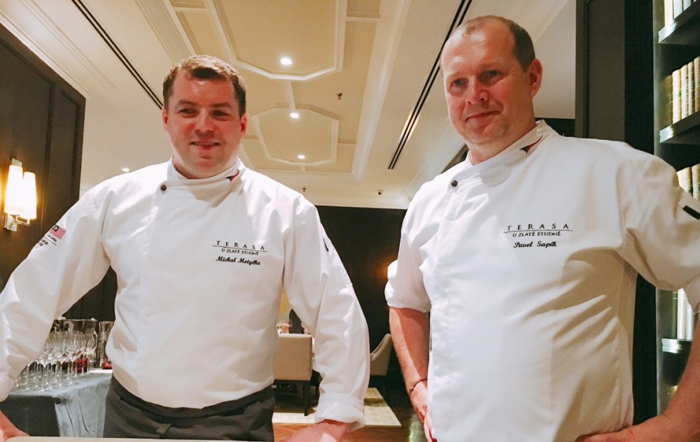 Chef Pavel Sapik, right, and Chef Michael - Hooi Khaw & Su